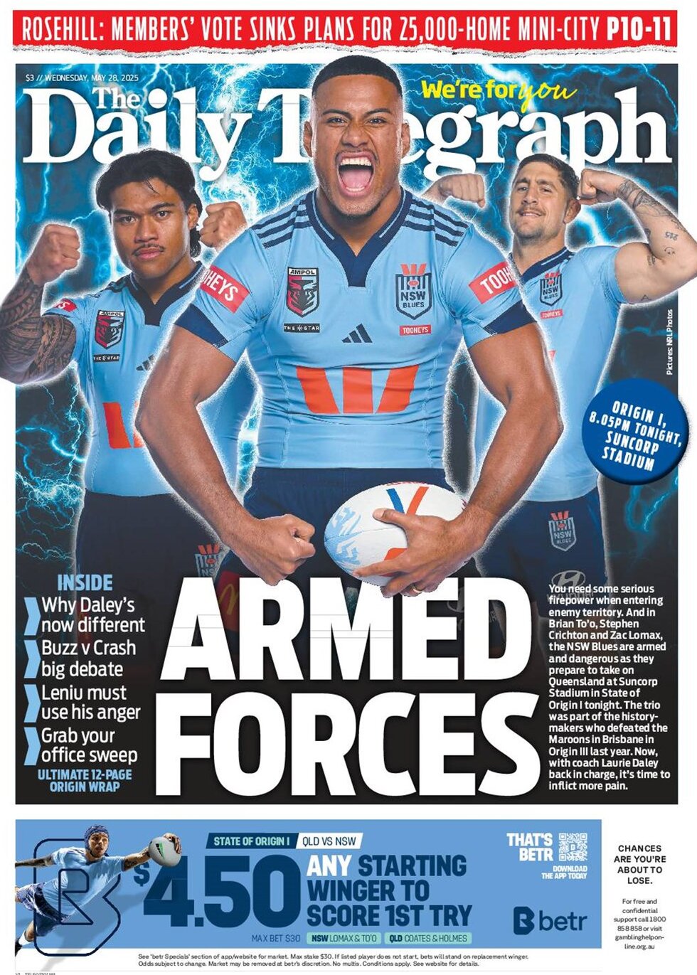 The Daily Telegraph (Sydney) - Today's Front Page, 28/05/2025