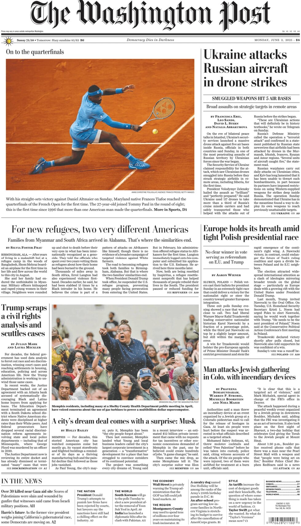 The Washington Post - Today's Front Page, 02/06/2025