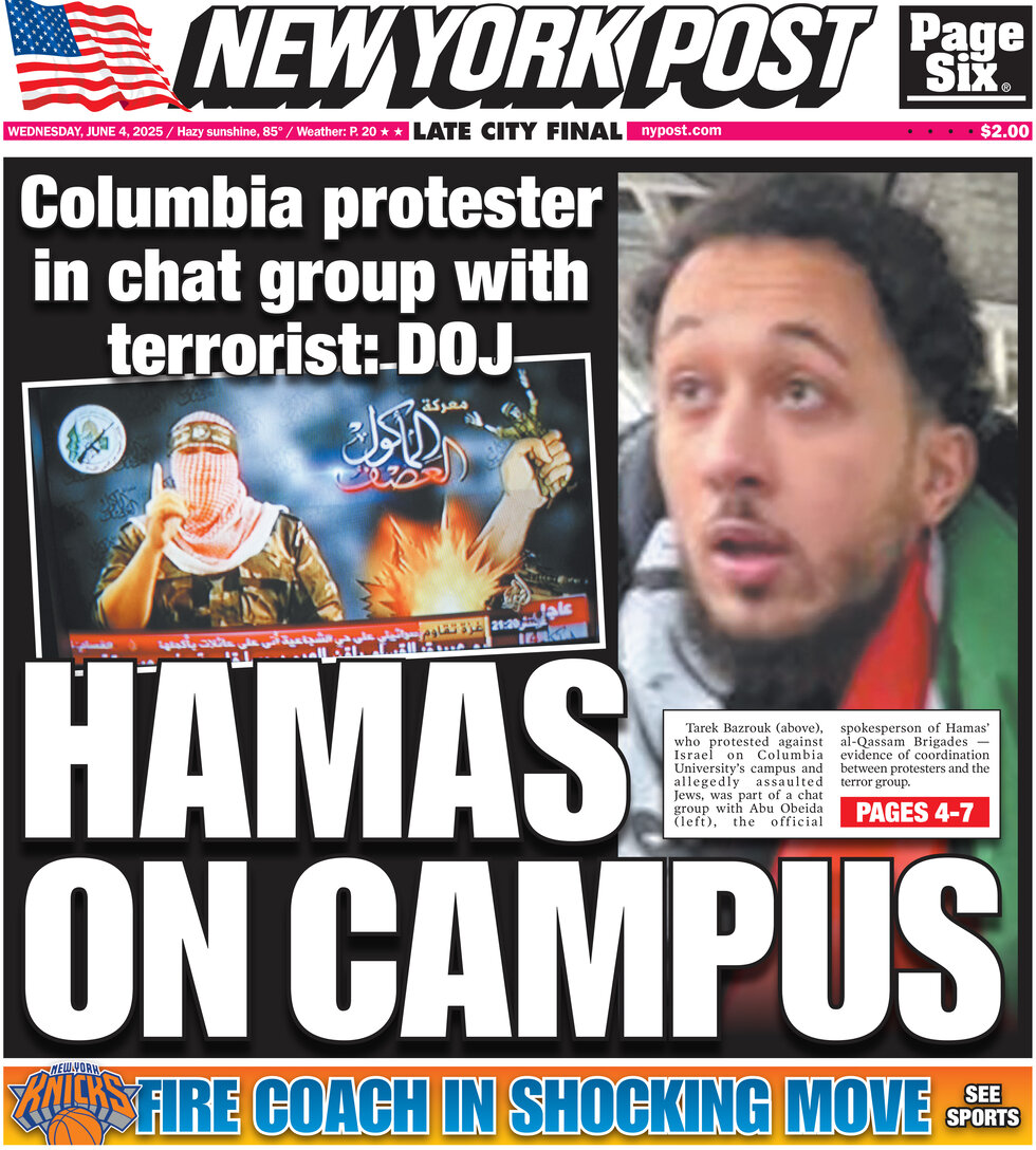 New York Post - Today's Front Page, 04/06/2025