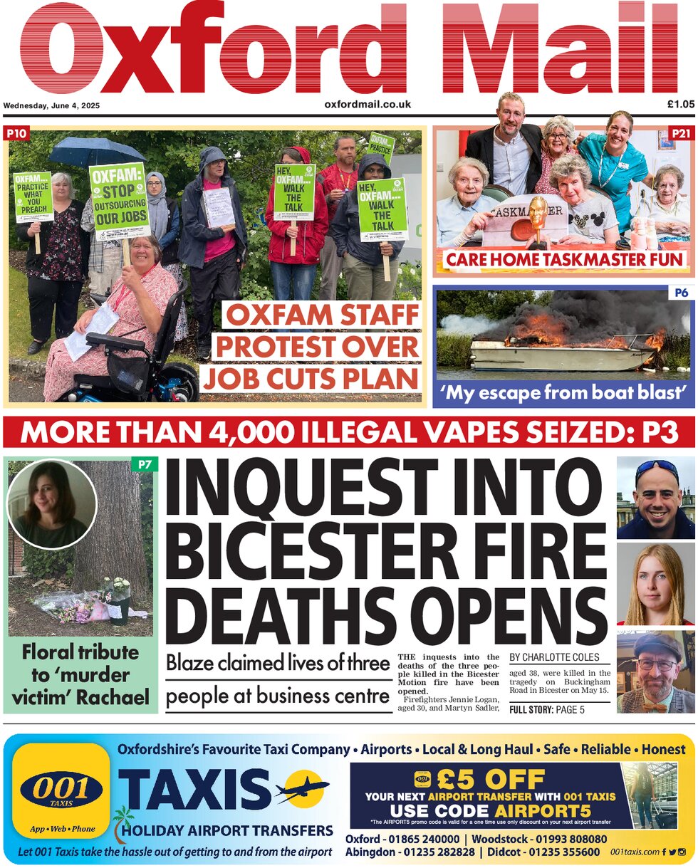 Oxford Mail - Today's Front Page, 04/06/2025