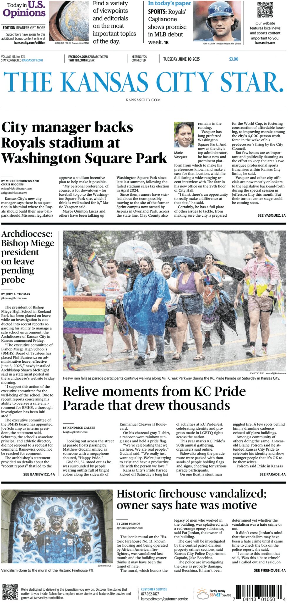 The Kansas City Star - Today's Front Page, 10/06/2025