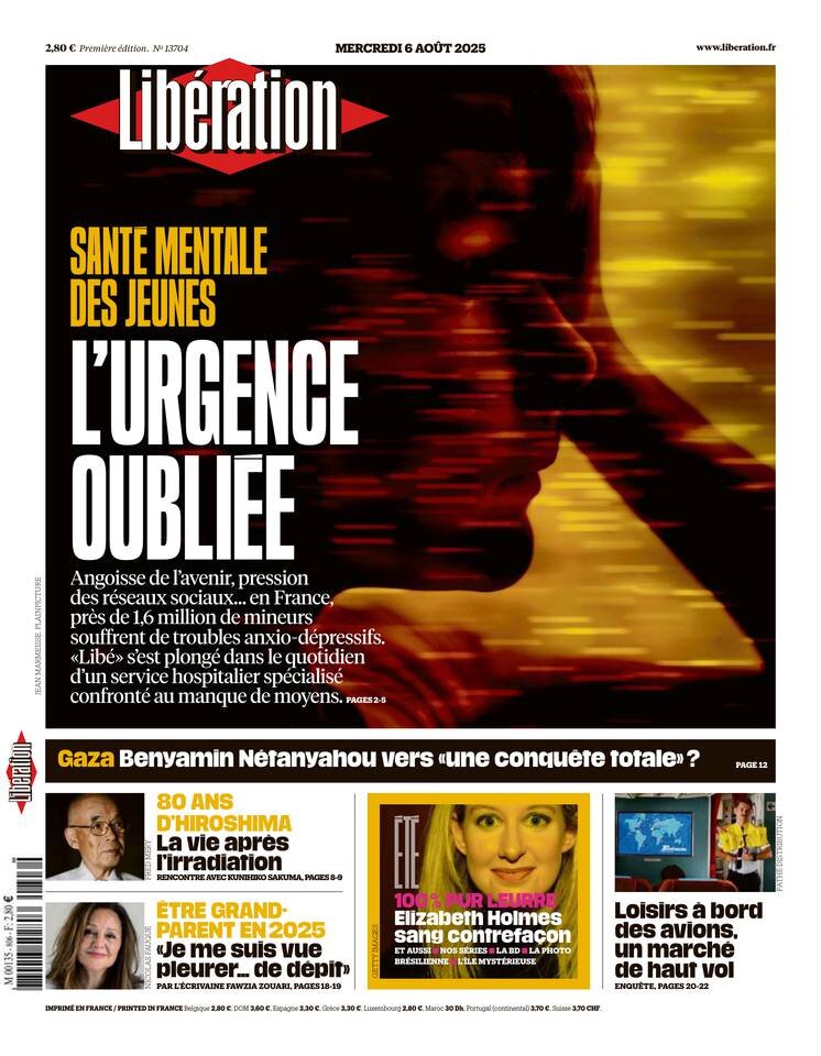 Libération - Today's Front Page, 06/08/2025