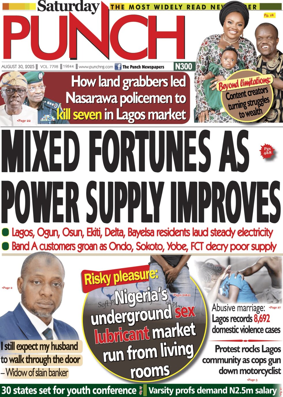 The Punch - Today's Front Page, 30/08/2025