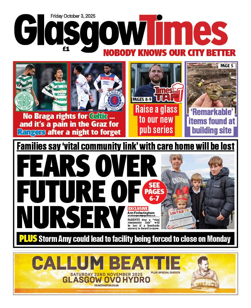 Glasgow Times - Today's Front Page, 03/10/2025