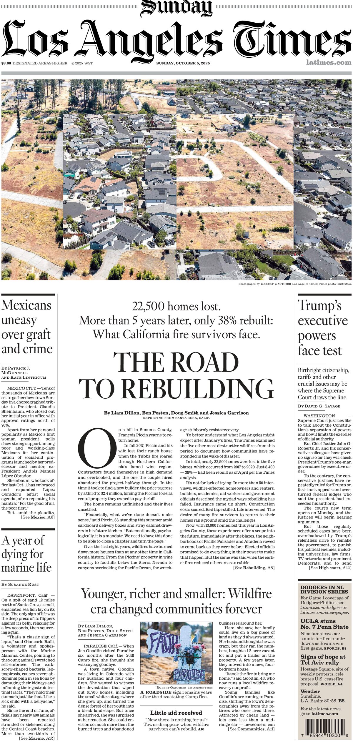 Los Angeles Times - Today's Front Page, 05/10/2025