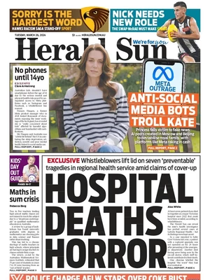 The Sydney Morning Herald - Today's Cover | Front Pages
