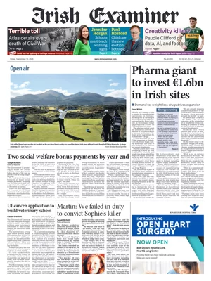 Irish Newspapers | Today's Front Pages