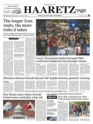 The Jerusalem Post - Today's Cover Paper | Front Pages
