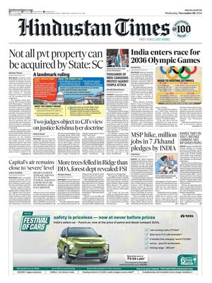 The Times of India - Today's Cover Paper | Front Pages