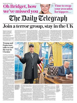 The Daily Telegraph (Sydney) - Today's Front Page, 13/02/2025