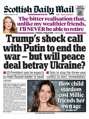 The Daily Telegraph (Sydney) - Today's Front Page, 13/02/2025