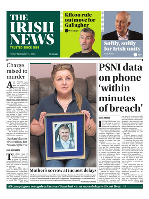 Irish Daily Mirror - Today's Front Page, 14/02/2025