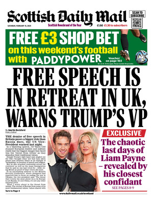 The Advertiser - Today's Front Page, 16/02/2025