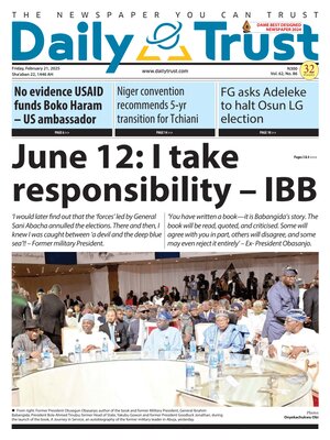 The Punch - Today's Front Page, 21/02/2025