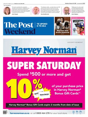 The New Zealand Herald - Today's Front Page, 23/02/2025