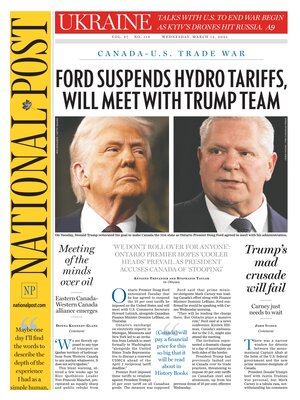 The Globe and Mail - Today's Front Page, 12/03/2025