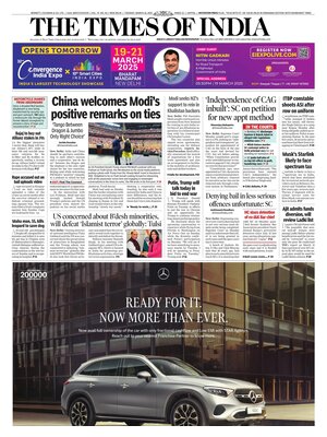 Today's Indian Newspaper Front Pages