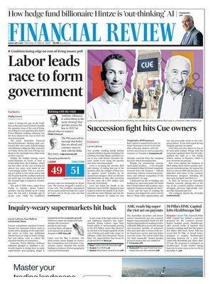 The West Australian - Today's Front Page, 31/03/2025