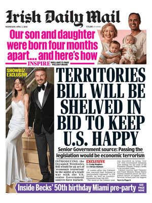 Today's Irish Newspaper Front Pages