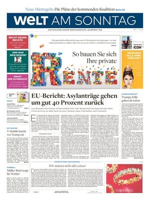 Frankfurter Allgemeine Zeitung - Today's Front Page, 06/04/2025