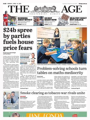 The Saturday Paper - Today's Front Page, 12/04/2025