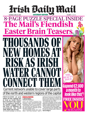 Irish Examiner - Today's Front Page, 18/04/2025