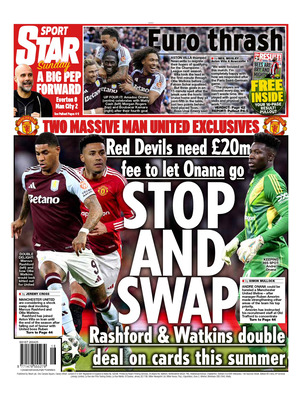 Today's Back Pages and Sports Newspaper Front Pages
