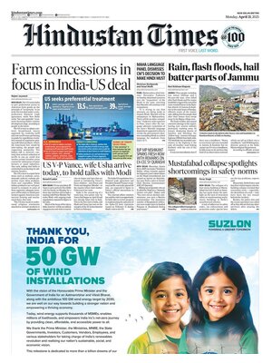 Today's Indian Newspaper Front Pages