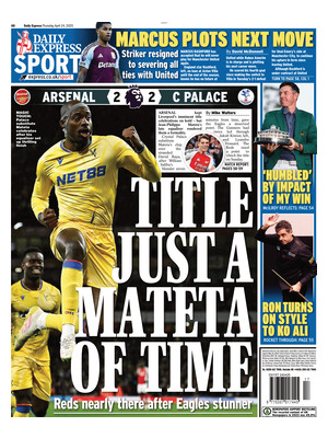 Today's Back Pages and Sports Newspaper Front Pages