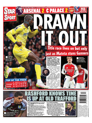 Today's Back Pages and Sports Newspaper Front Pages
