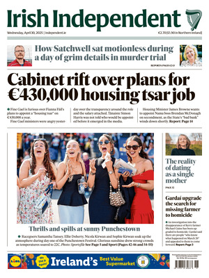 Today's Irish Newspaper Front Pages