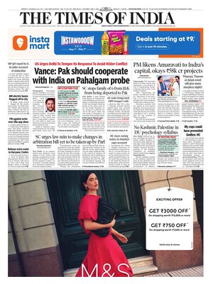 Today's Indian Newspaper Front Pages
