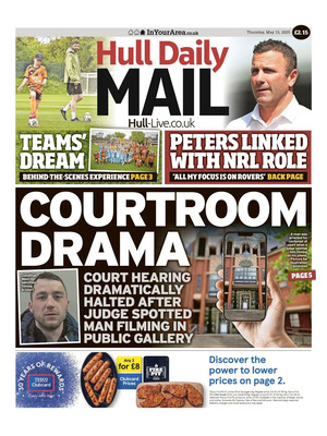Birmingham Mail - Today's Front Page, 15/05/2025