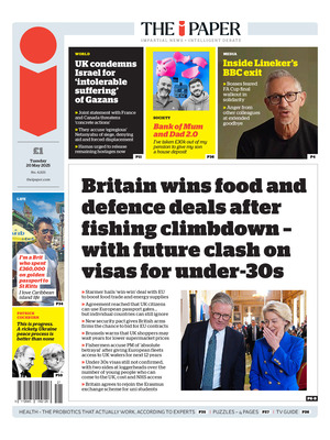 Derby Telegraph - Today's Front Page, 20/05/2025