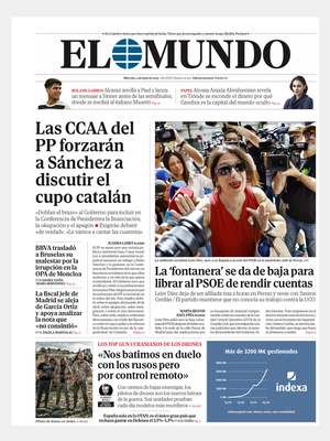 Today's Spanish Newspaper Front Pages