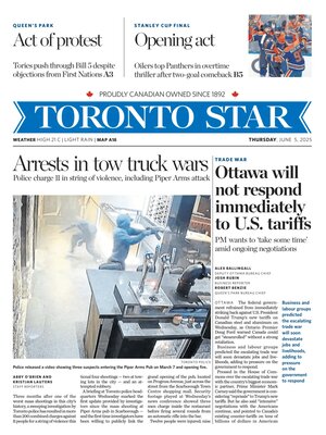 Today's Canadian Newspaper Front Pages