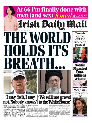 The Irish Times - Today's Front Page, 19/06/2025