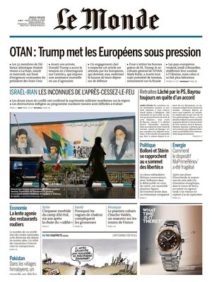 Today's French Newspaper Front Pages