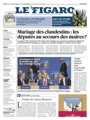 Today's French Newspaper Front Pages