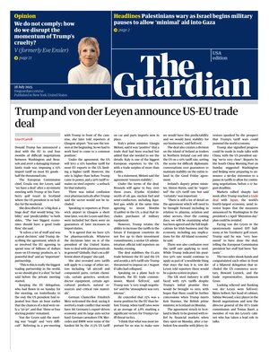 Leicester Mercury - Today's Front Page, 29/07/2025