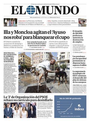 Today's Spanish Newspaper Front Pages