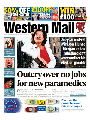 Frankfurter Allgemeine Zeitung - Today's Front Page, 07/08/2025