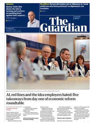 The Daily Telegraph (Sydney) - Today's Front Page, 20/08/2025