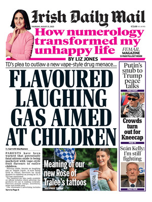 Irish Daily Star - Today's Front Page, 21/08/2025