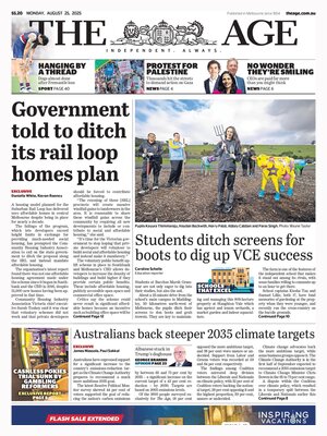 The West Australian - Today's Front Page, 25/08/2025