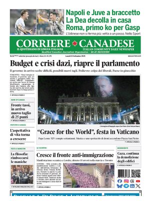 Toronto Sun - Today's Front Page, 14/09/2025