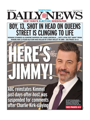 United Daily News - Today's Front Page, 24/09/2025