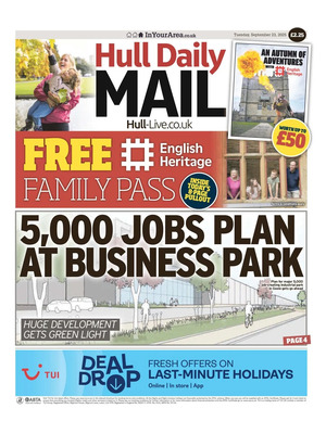 Sunday Mail - Today's Front Page, 21/09/2025