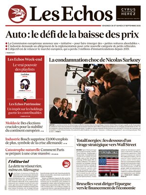 Today's French Newspaper Front Pages