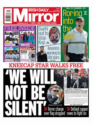 Irish Daily Star - Today's Front Page, 27/09/2025